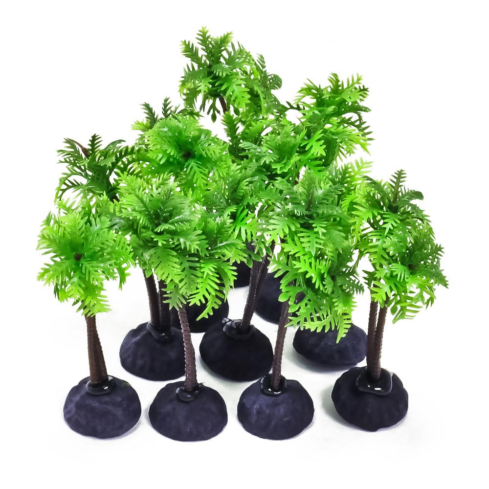 AQUATOP PD-MULTI5 10 Pack 4 Inch Plastic Aquarium Plants : Aquatop