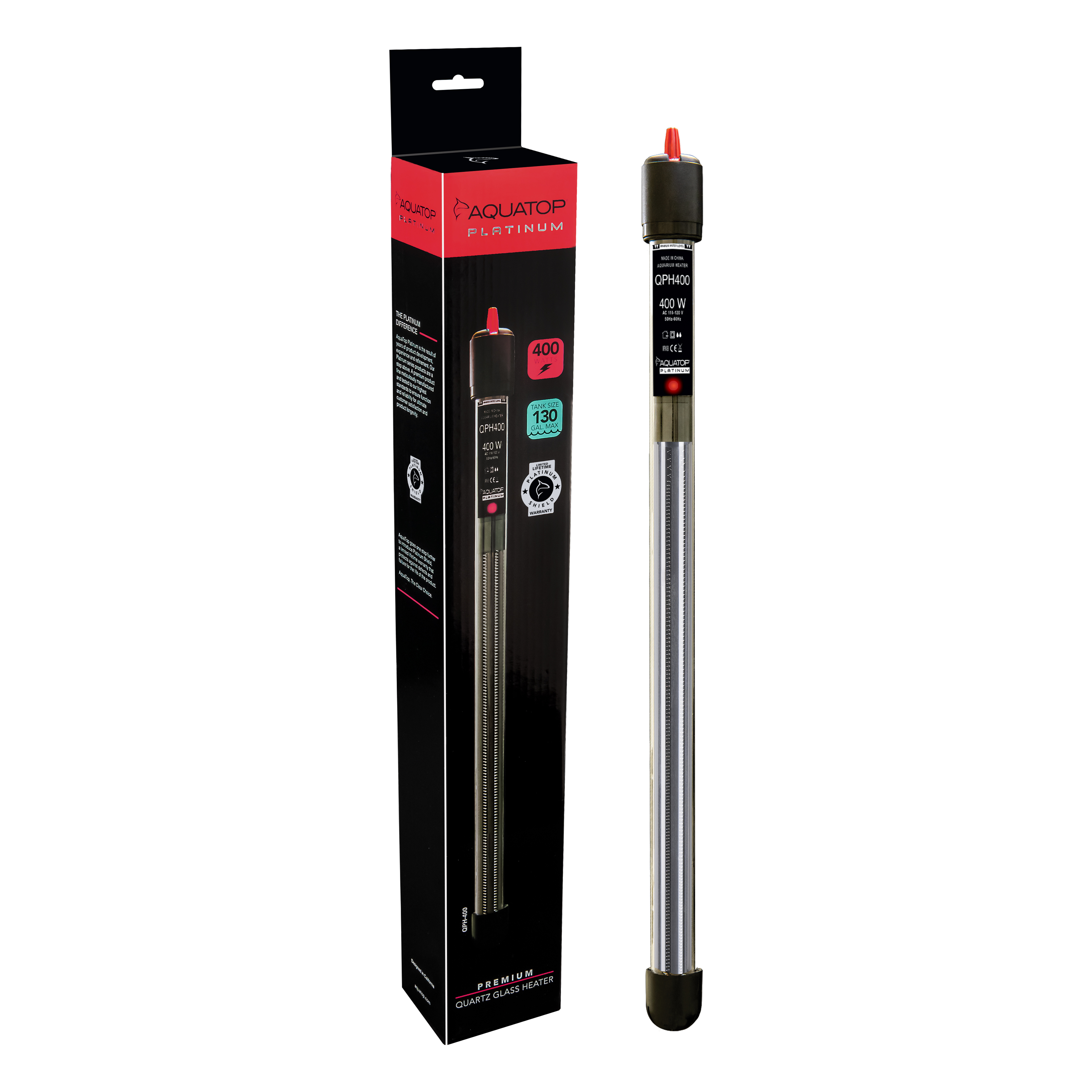 QPH-400 400-Watt Quartz Platinum Heater | Aquatop