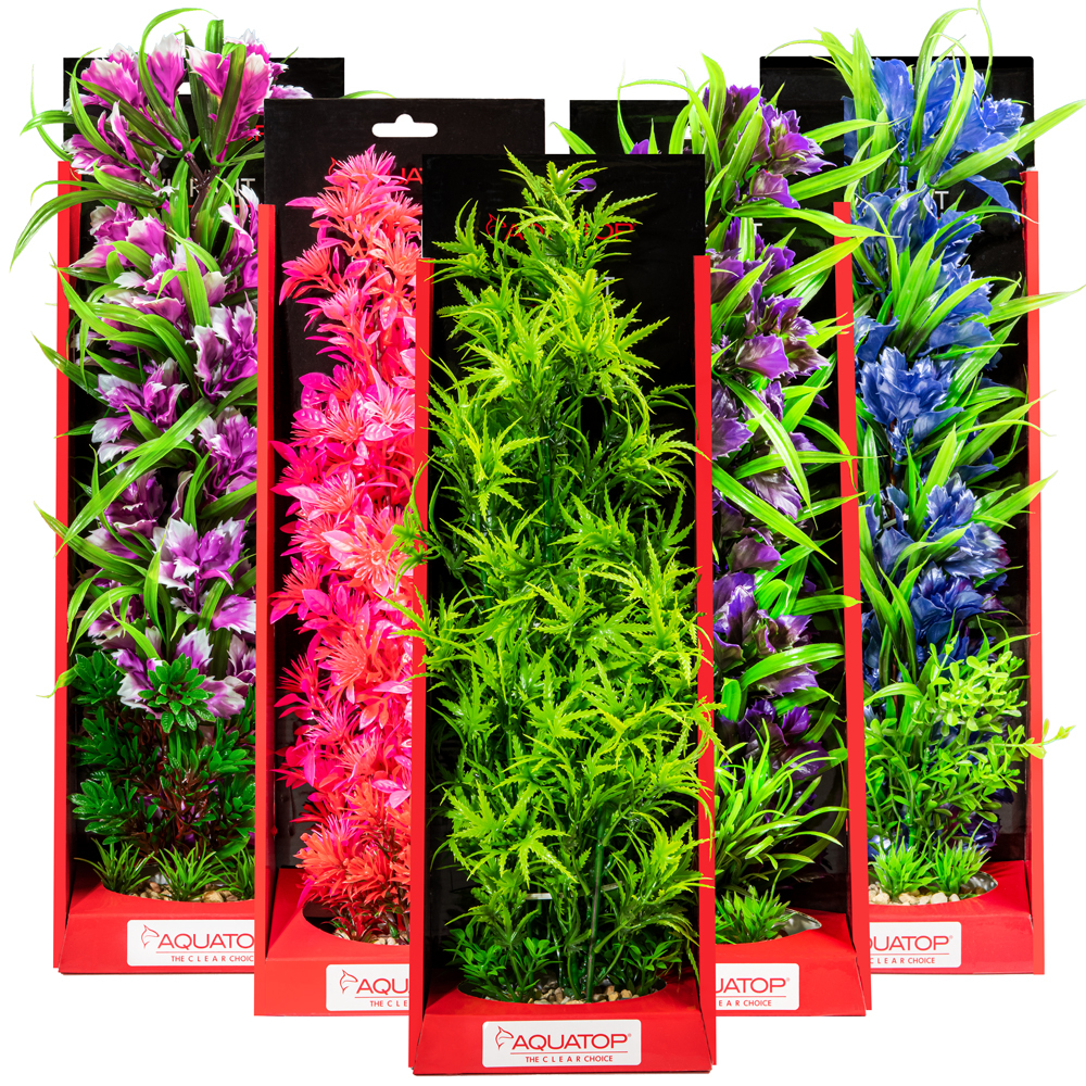 16 Inch Vibrant Garden Plant Optional Colors | Aquatop
