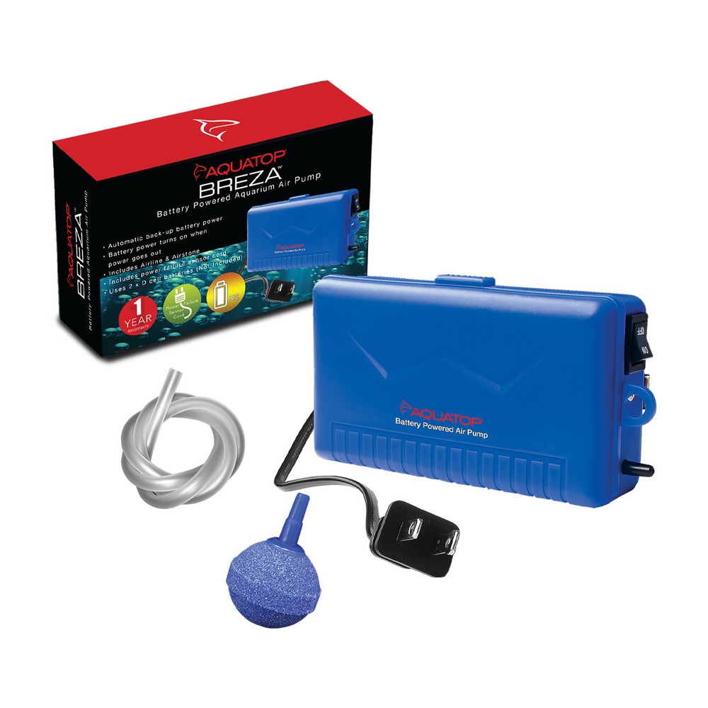 AC-DC-ONE BREZA Battery Powered Air Pump w/ AC Power Failure Sensor ...