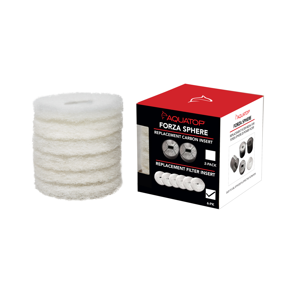 Replacement Filter Inserts (6-Pack) for Forza Sphere 20 | AQUATOP